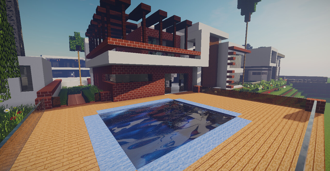 Modern House #42 + Schematics Minecraft Map