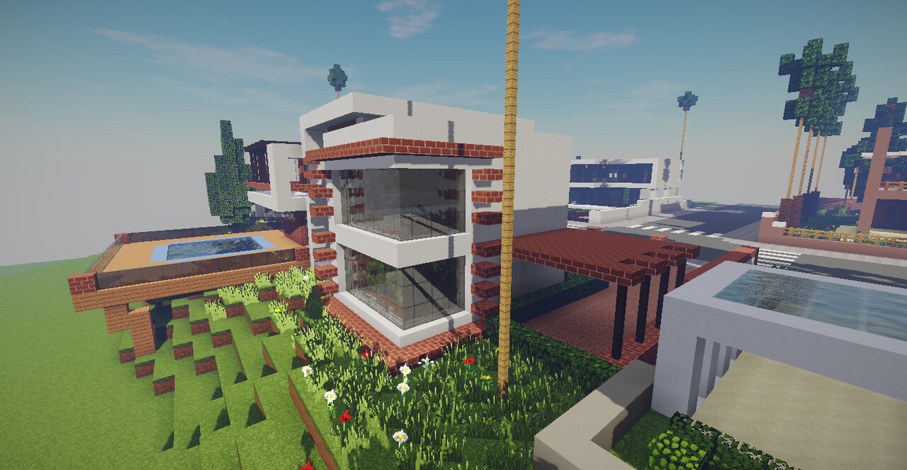 Modern House #42 + Schematics Minecraft Map