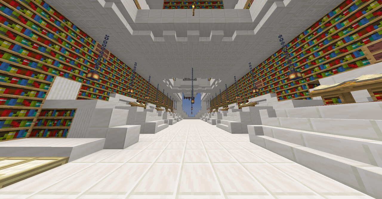 the floating libary Minecraft Map