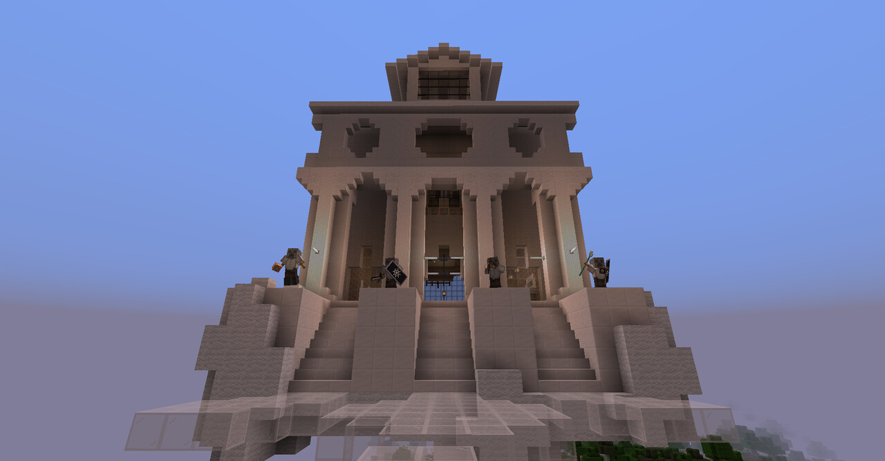 the floating libary Minecraft Map