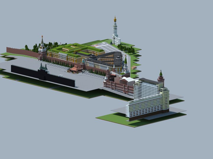Project Recreation of Moscow in Minecraft Minecraft Map