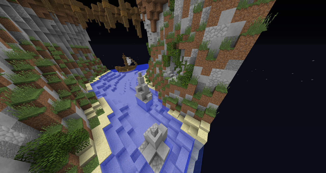 Village on edge Minecraft Map