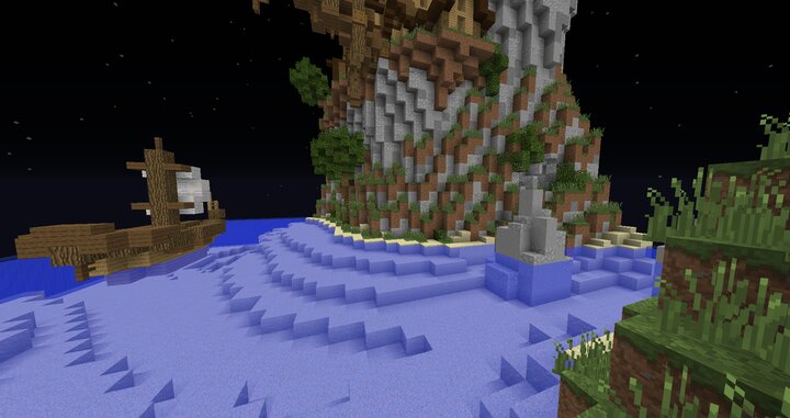 Village on edge Minecraft Map