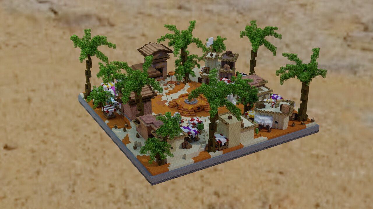 Desert KitPVP Spawn! Minecraft Map