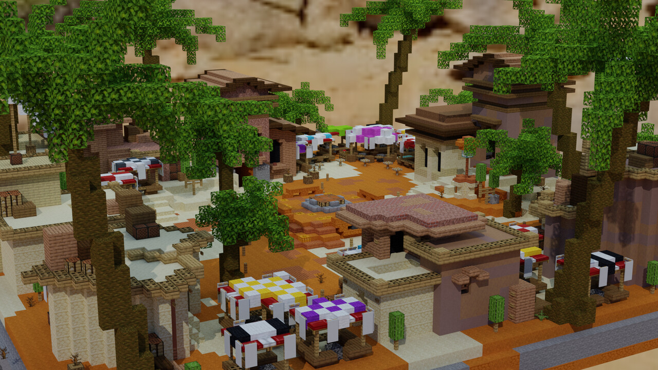 Desert KitPVP Spawn! Minecraft Map