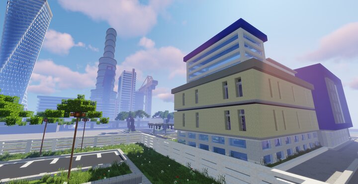 Modern Police Station (City Build #17) Minecraft Map