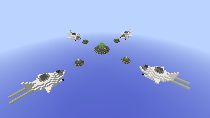 Minecraft Ufo bedwars map Minecraft Map