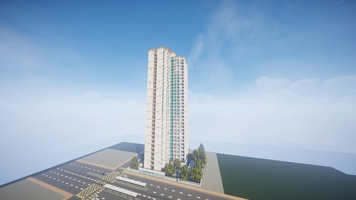 Apartment Building Diorama (worn down Residential Flats) Minecraft Map