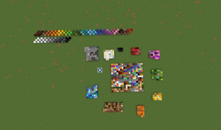 Every full block in Minecraft, colour coded for you Minecraft Map