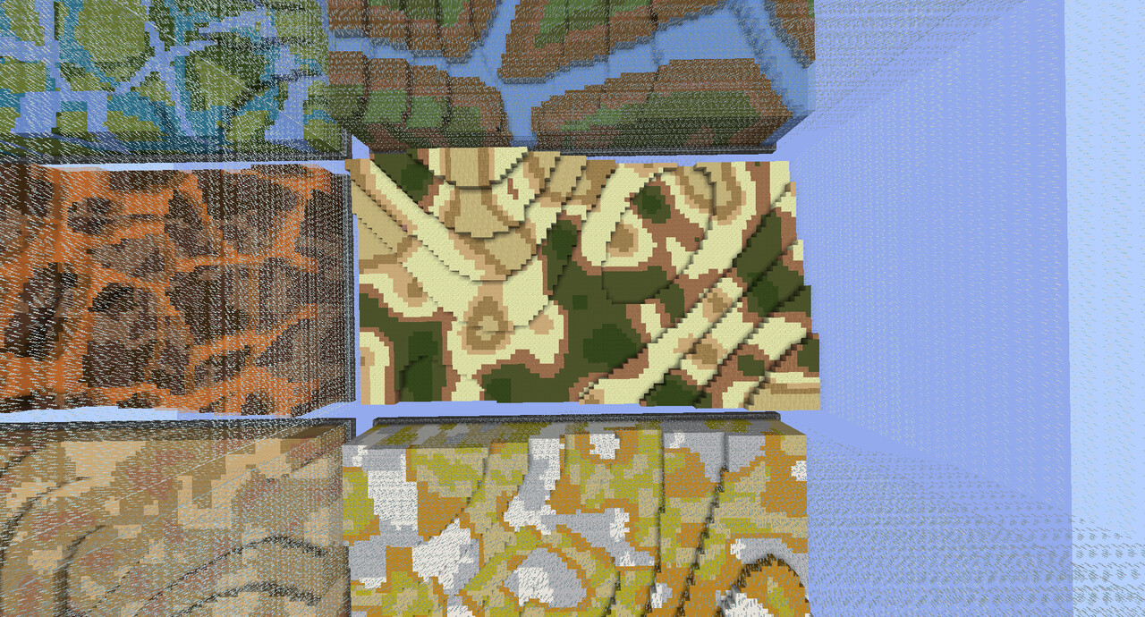 10 Terrain Based Practice Arenas - #2 Minecraft Map