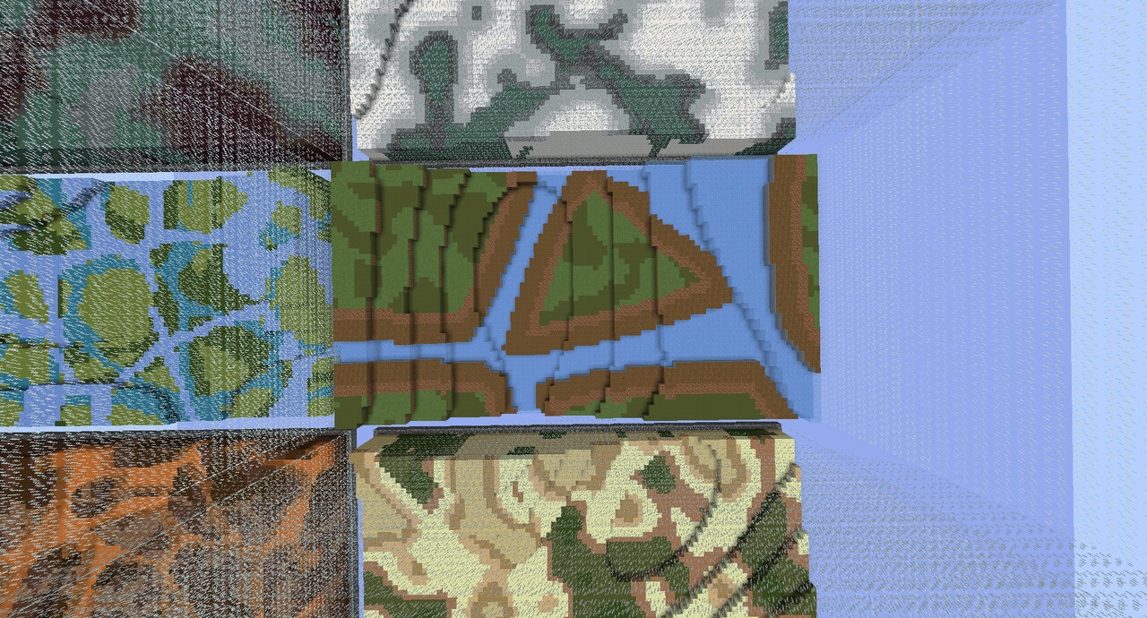 10 Terrain Based Practice Arenas - #2 Minecraft Map