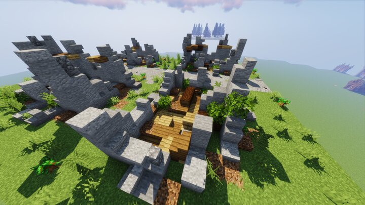 Collapsed buildings Minecraft Map