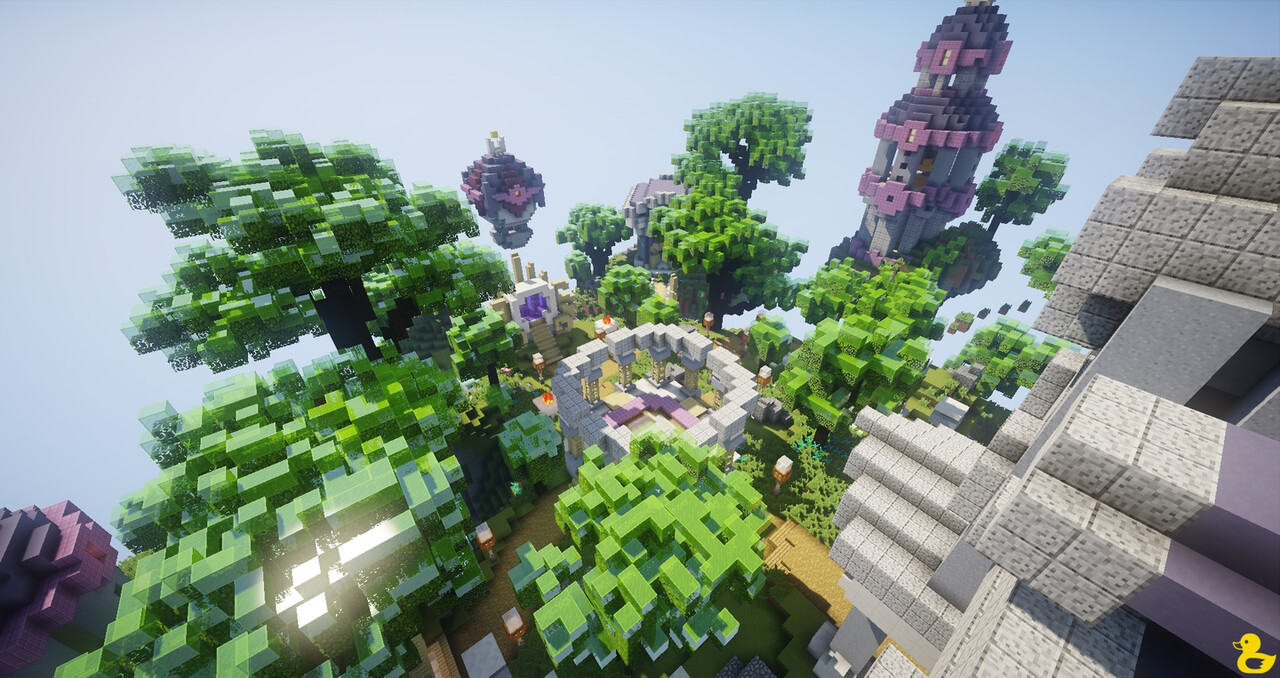 Violet Sky Spawn Minecraft Map