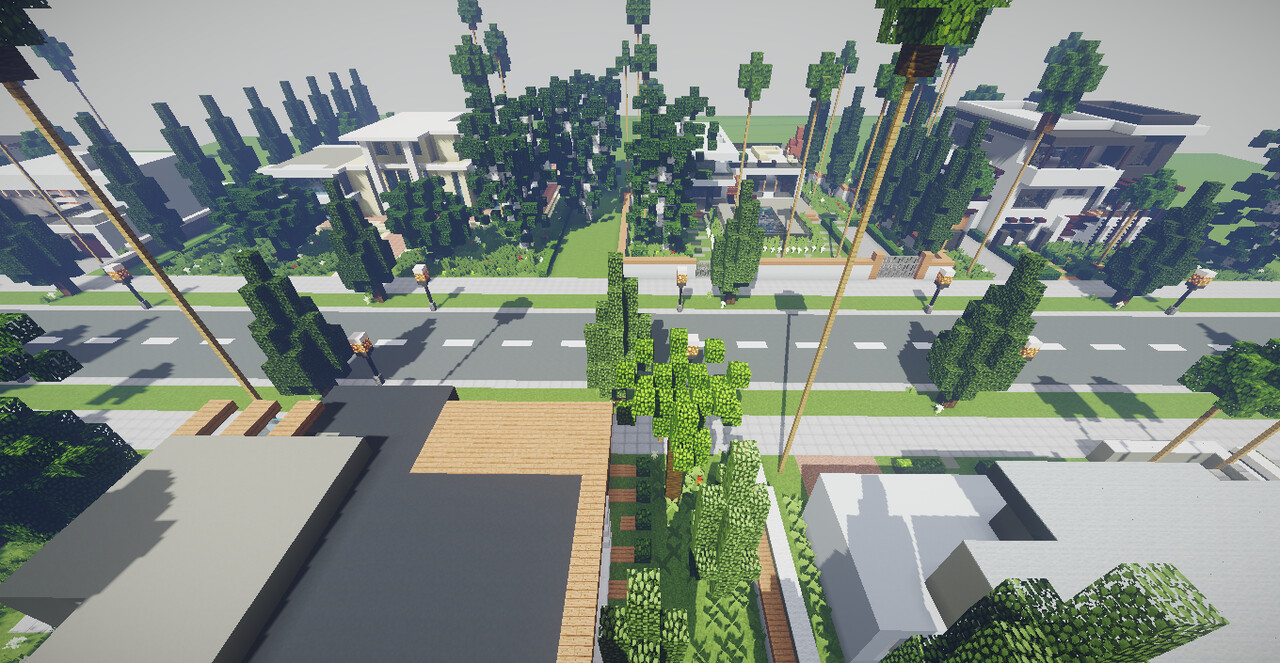 The Modern Neighborhood L.A. Minecraft Map