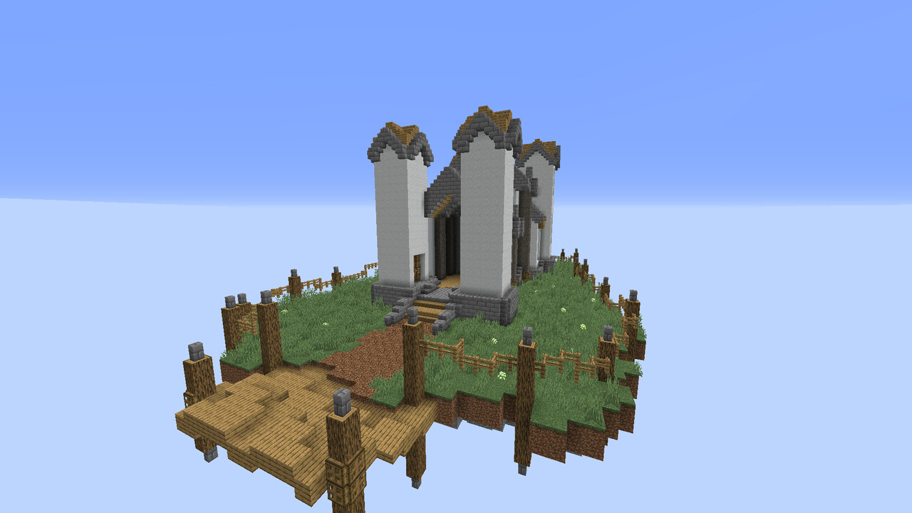 Cathedral on a Floating Island Minecraft Map
