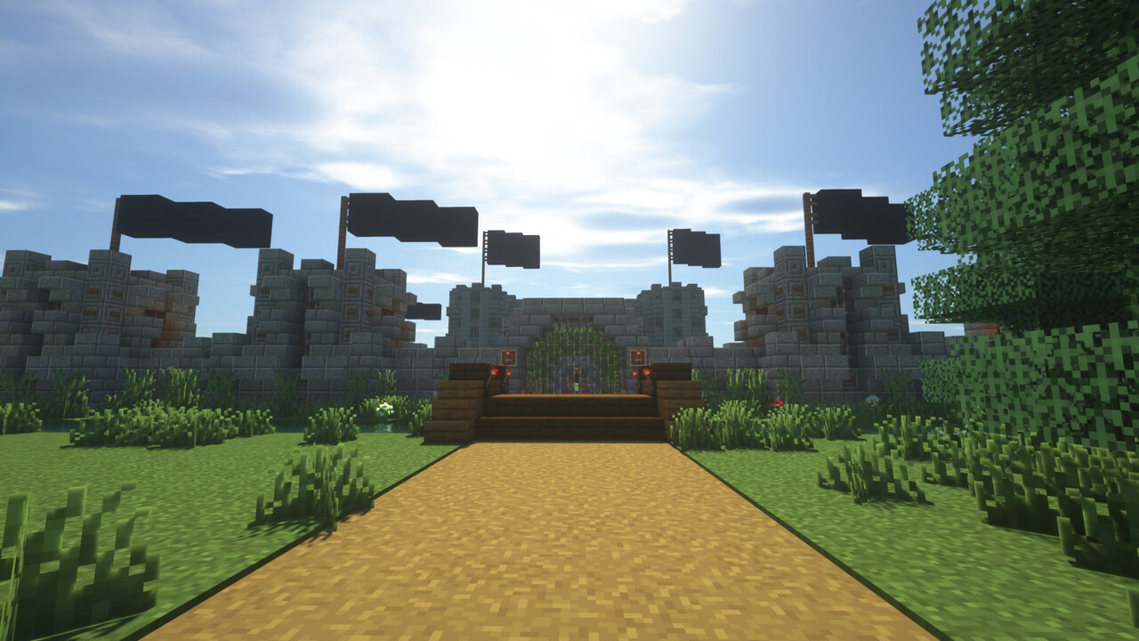 Minecraft Crawling Castle / 1 Block High Interior Minecraft Map