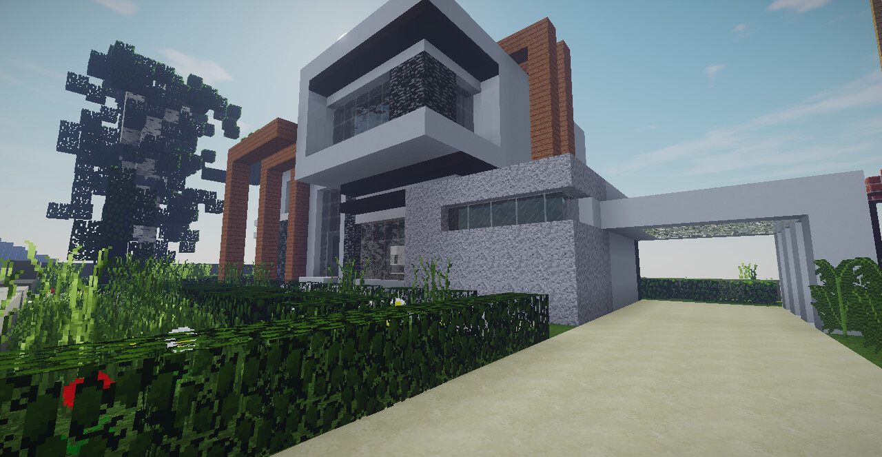 Modern House #43 + Schematics Minecraft Map