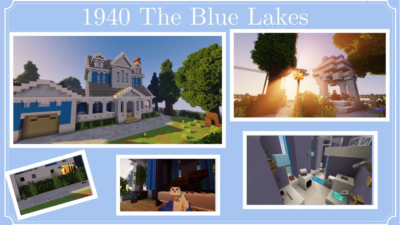 1940 The Blue Lakes Minecraft Map