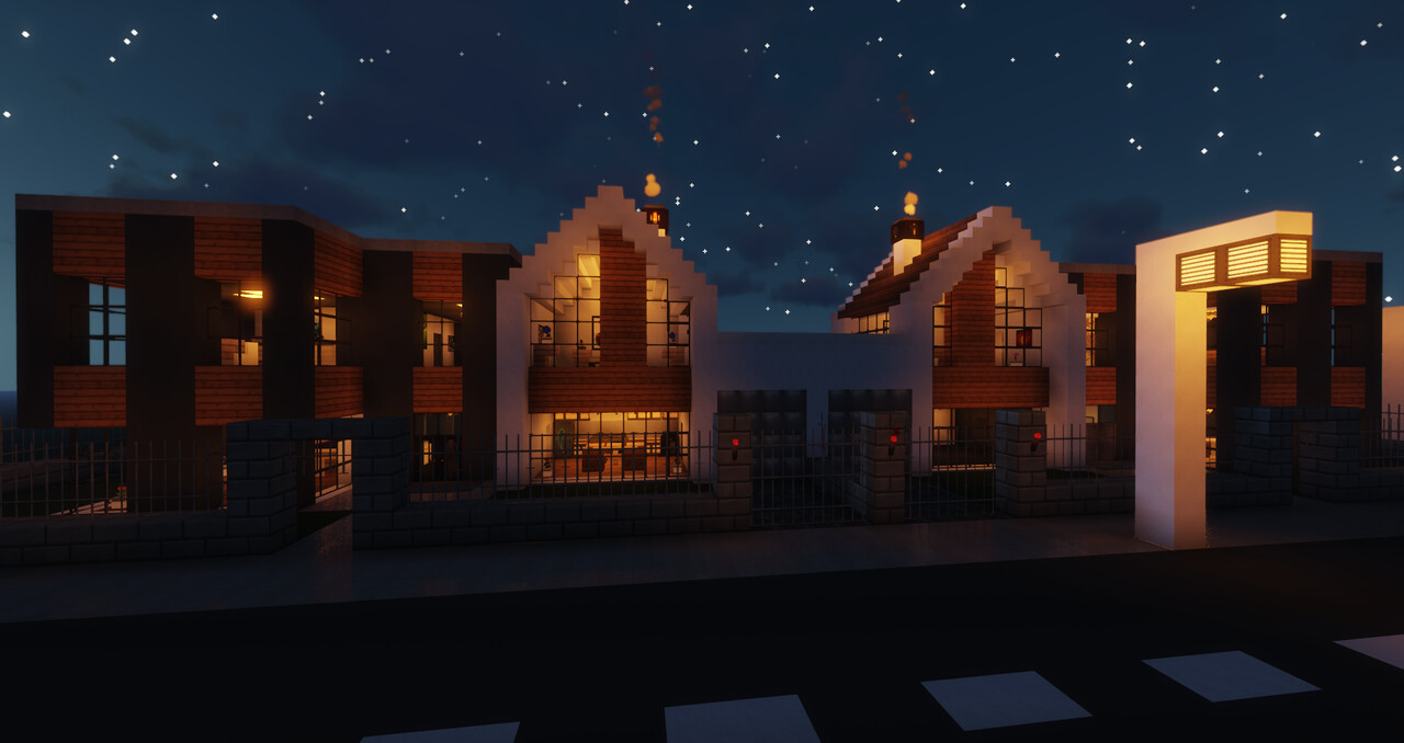 Modern City Style Town Minecraft Map