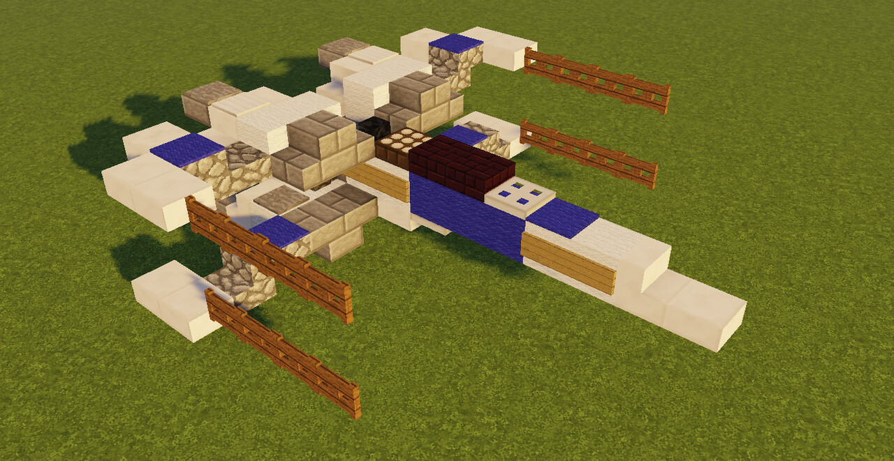 Star Wars Star Wars T-70 X-wing Starfighter Minecraft Map