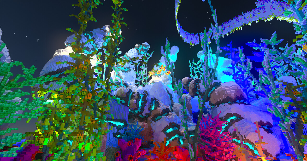 Minecraft RTX project The Whale of Dreams. Minecraft Map