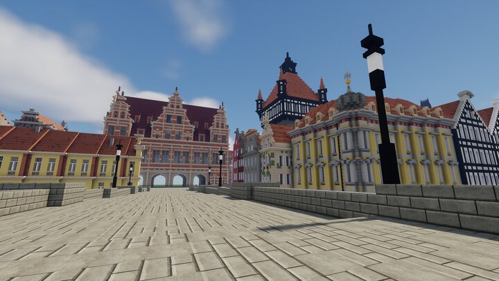 Central european city Minecraft Map