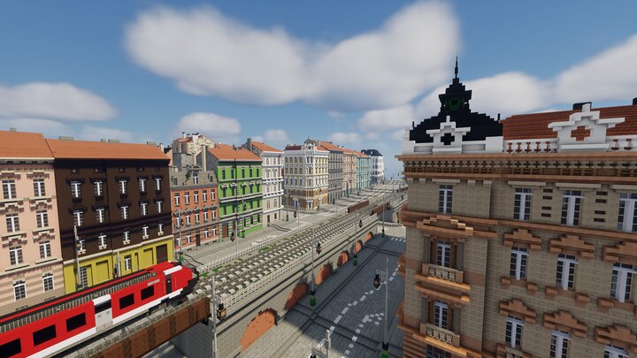 Central european city Minecraft Map