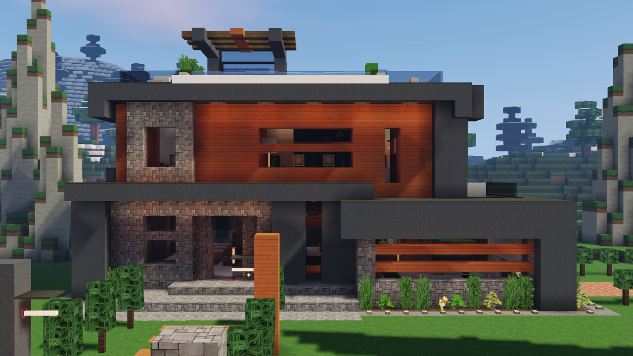 Flat Roof - Modern Villa Minecraft Map