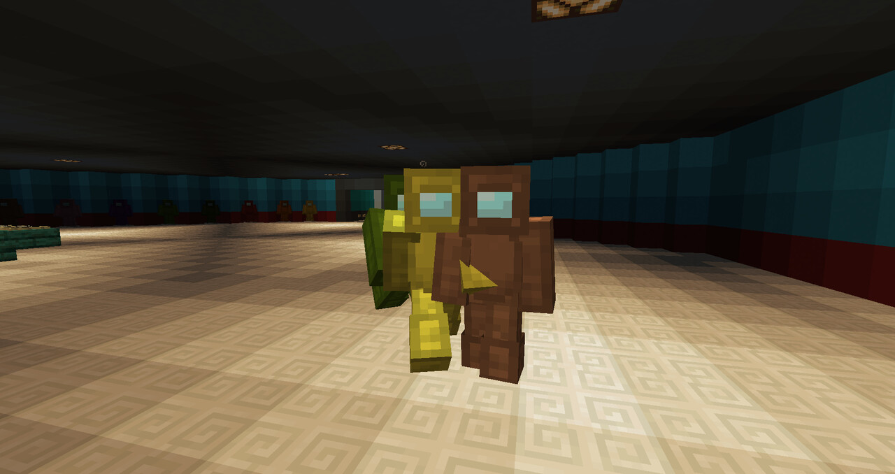 AMONG US - The Skeld Map and Among us Texture Pack Minecraft Map