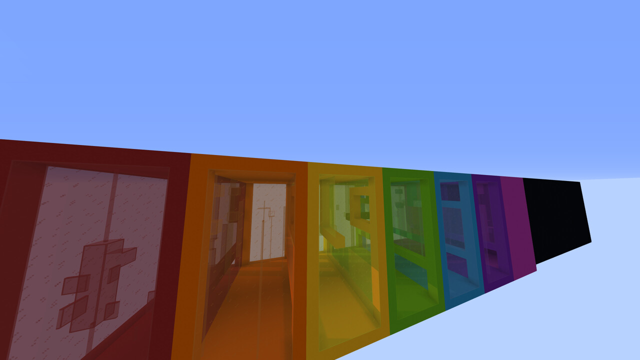 Rainbow Parkour Minecraft Map