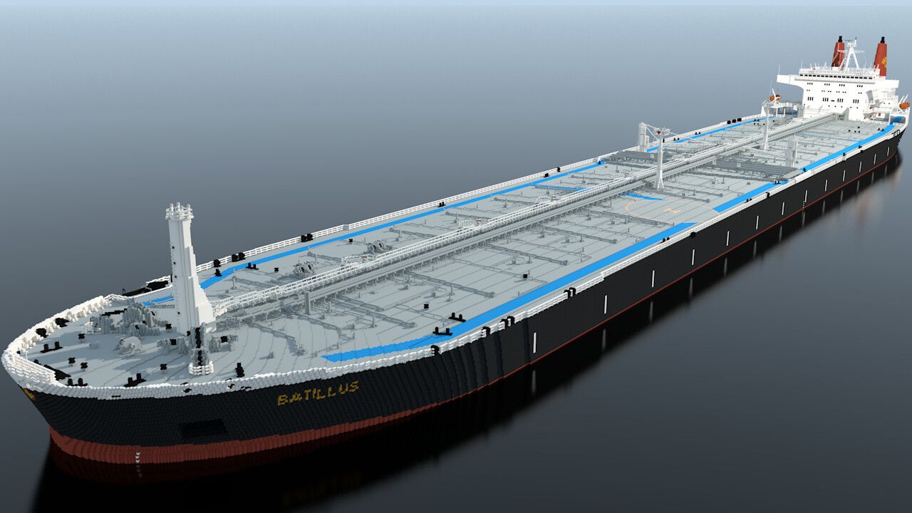 ULCC Batillus - Supertanker - scale 3,6:1 Minecraft Map