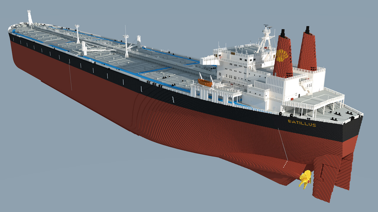 ULCC Batillus - Supertanker - scale 3,6:1 Minecraft Map