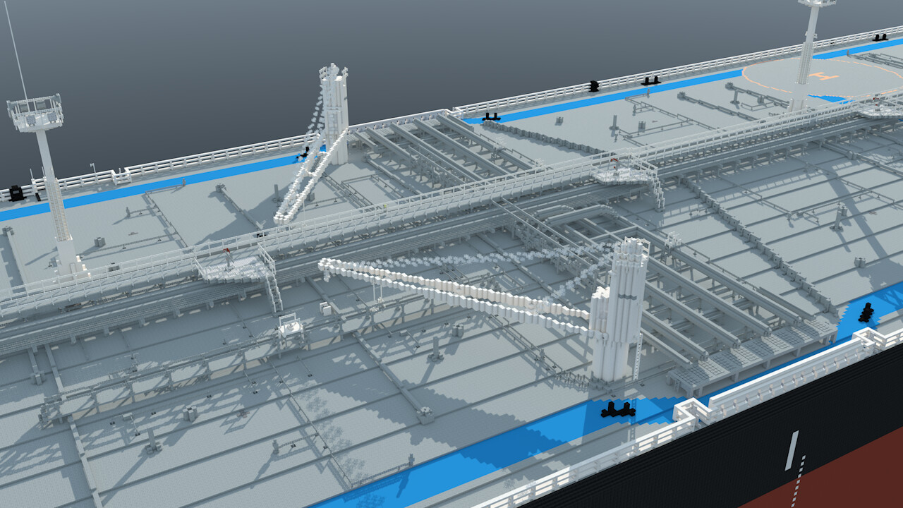 ULCC Batillus - Supertanker - scale 3,6:1 Minecraft Map