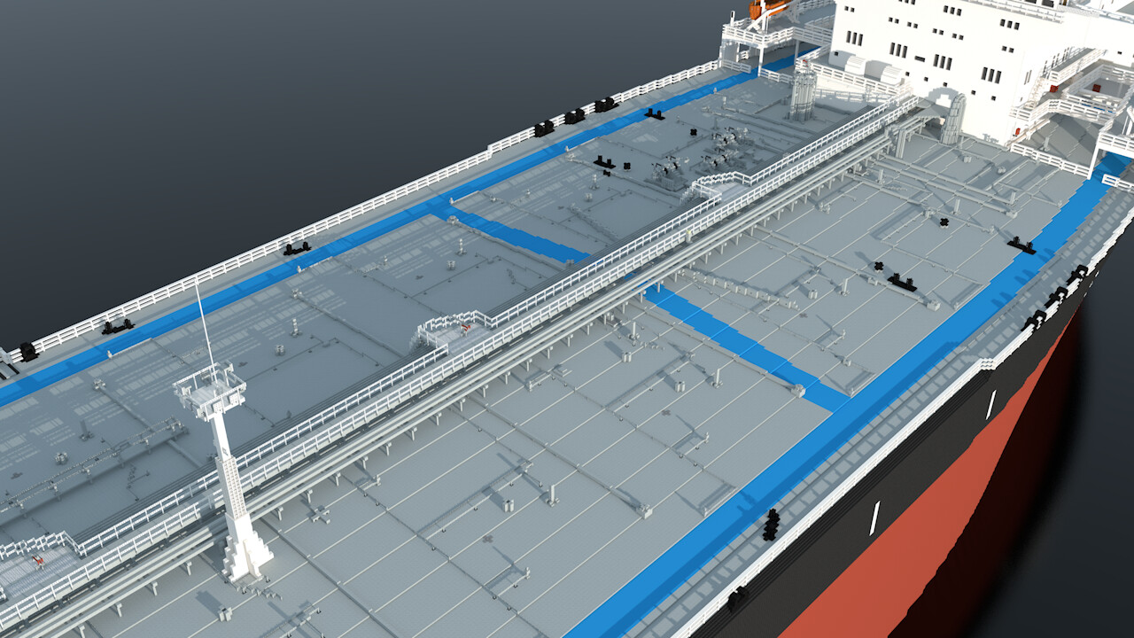 ULCC Batillus - Supertanker - scale 3,6:1 Minecraft Map