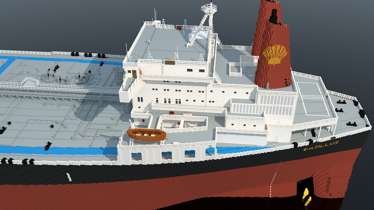 ULCC Batillus - Supertanker - scale 3,6:1 Minecraft Map