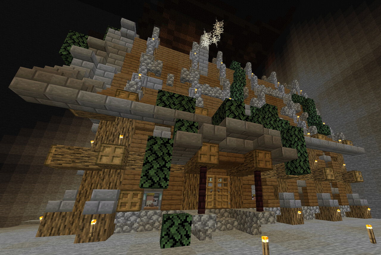 Villager Hall Building and New Shop Minecraft Map