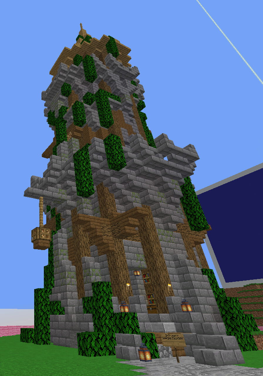 Villager Hall Building and New Shop Minecraft Map