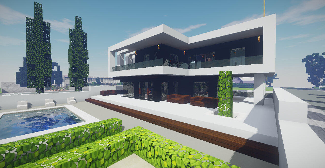Modern House #44 + Schematics Minecraft Map