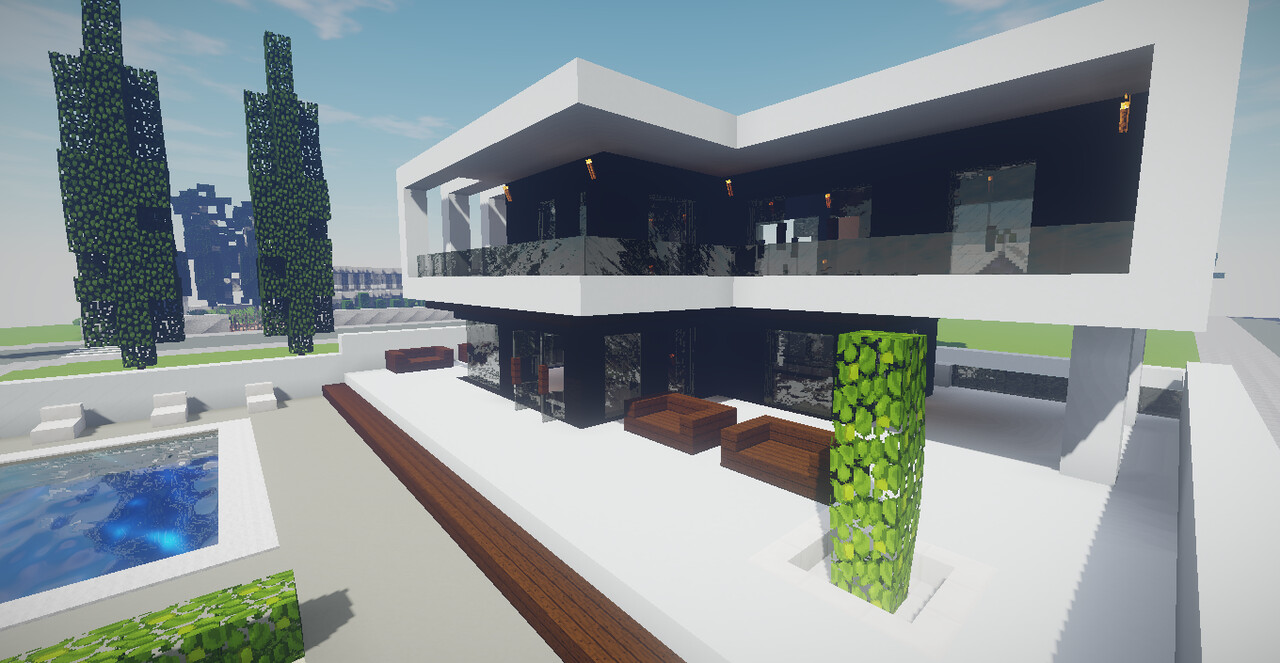 Modern House #44 + Schematics Minecraft Map