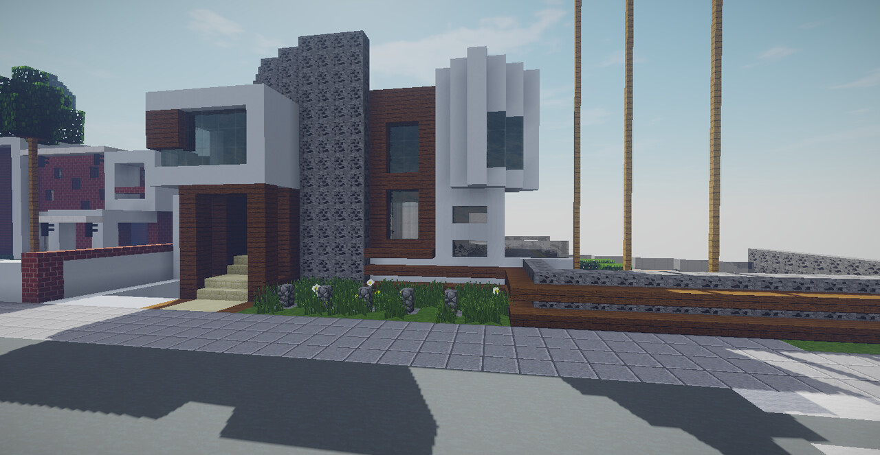 Modern House #45 + Schematics Minecraft Map