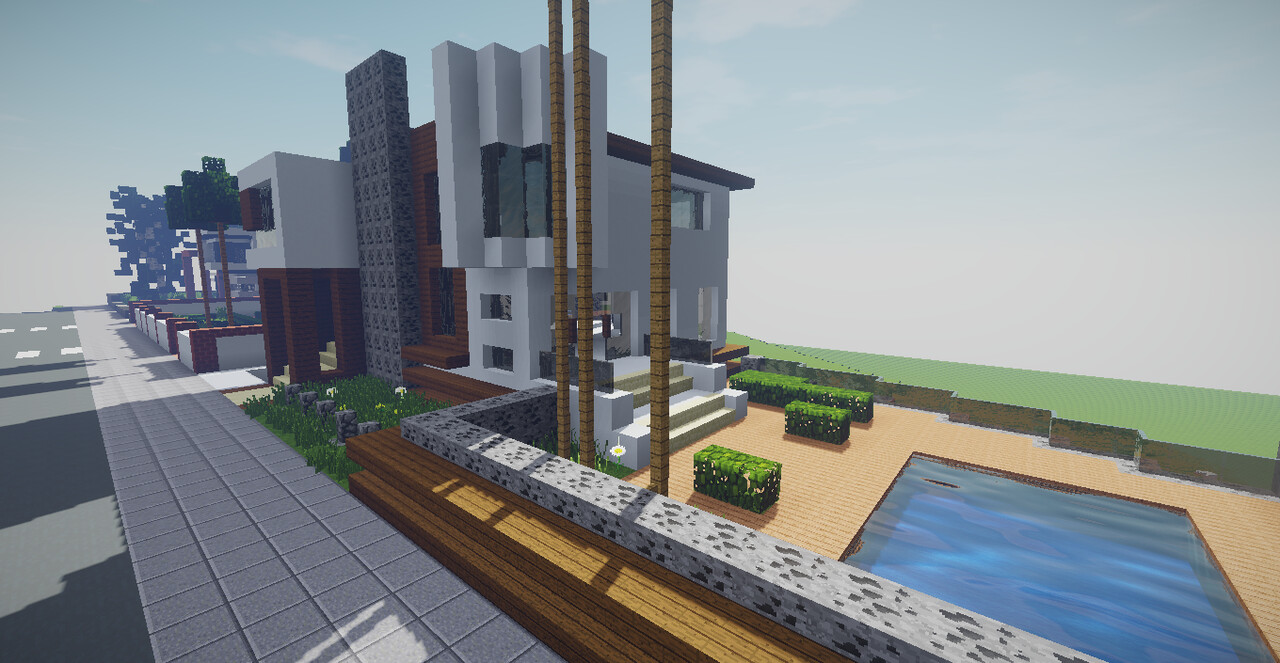 Modern House #45 + Schematics Minecraft Map