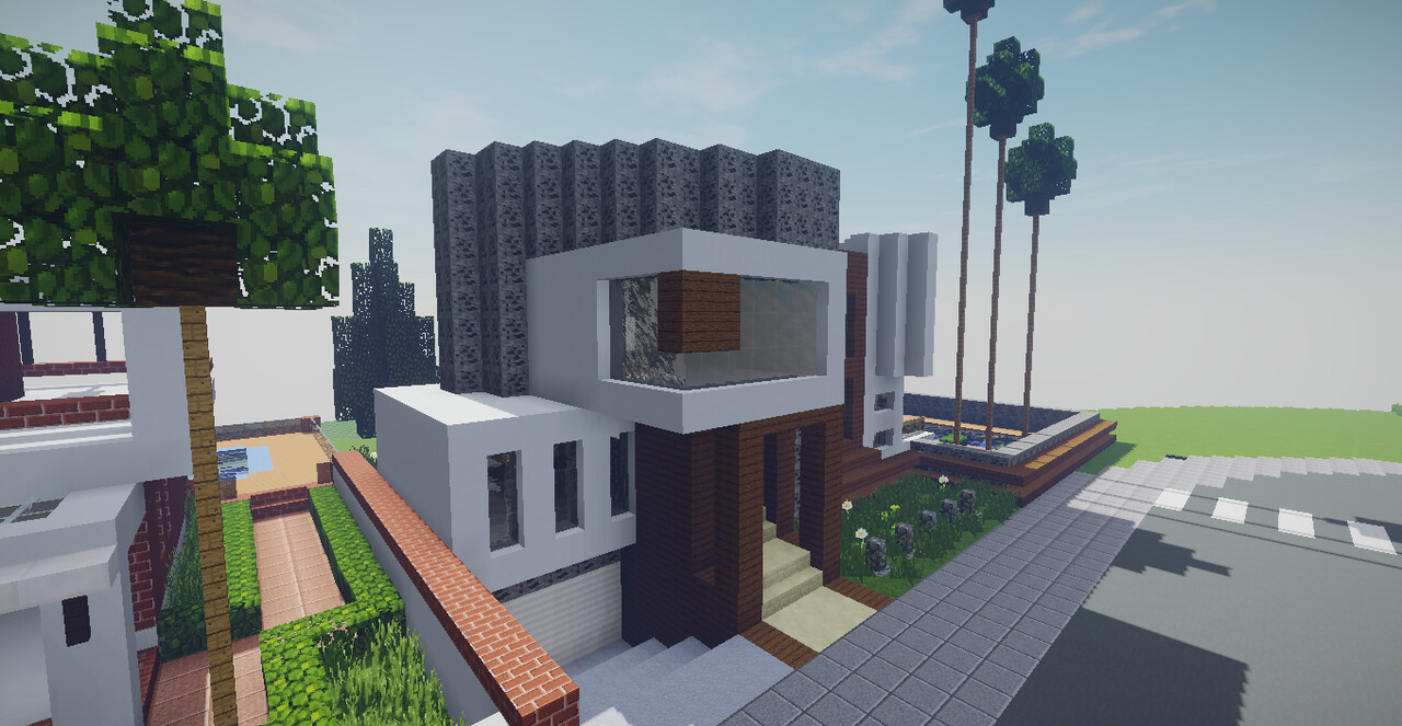 Modern House #45 + Schematics Minecraft Map
