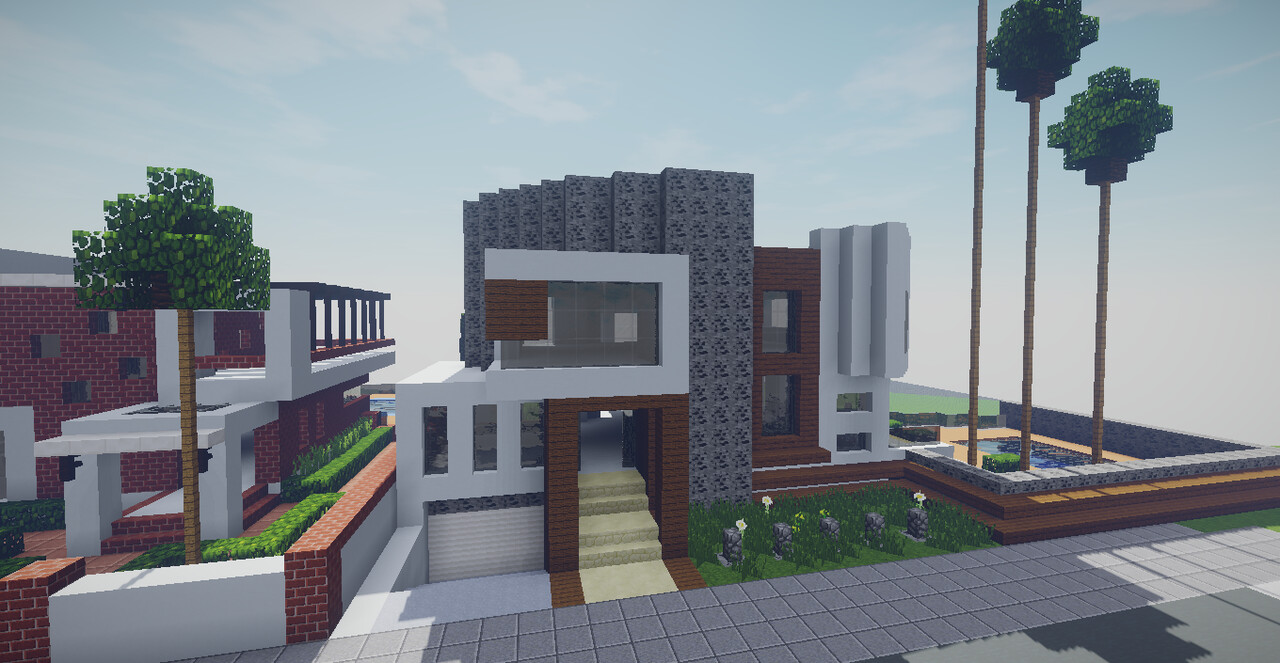 Modern House #45 + Schematics Minecraft Map