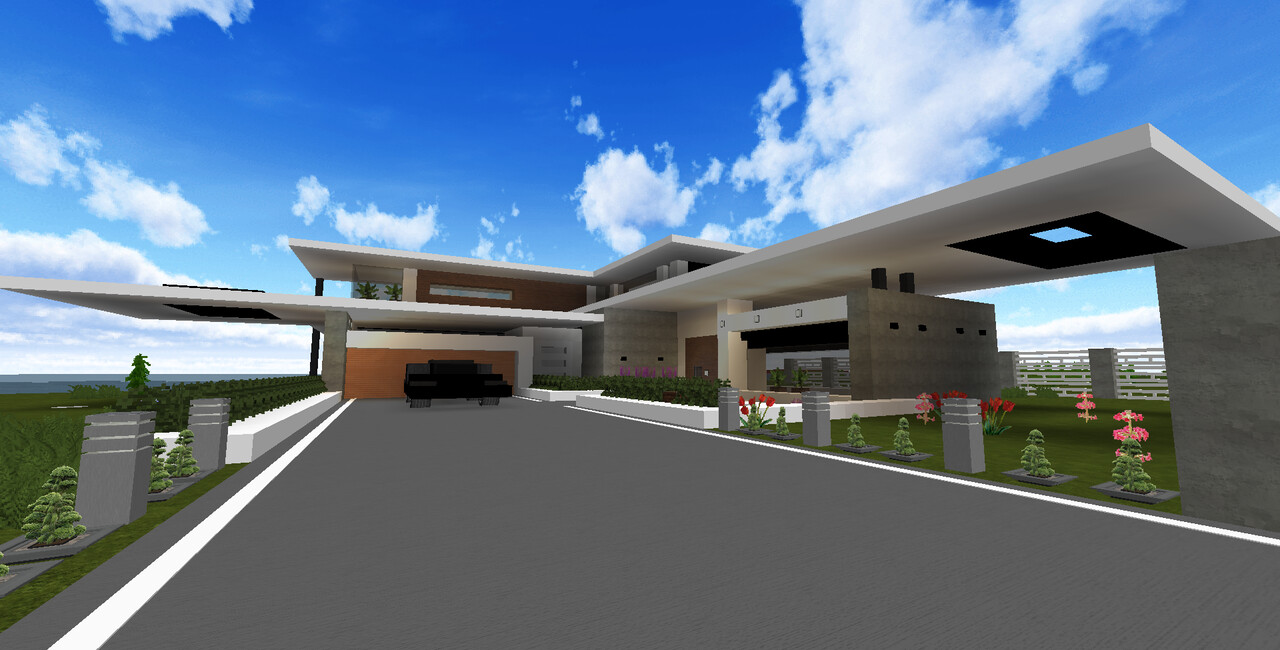 Modern Beach Mansion Minecraft Map