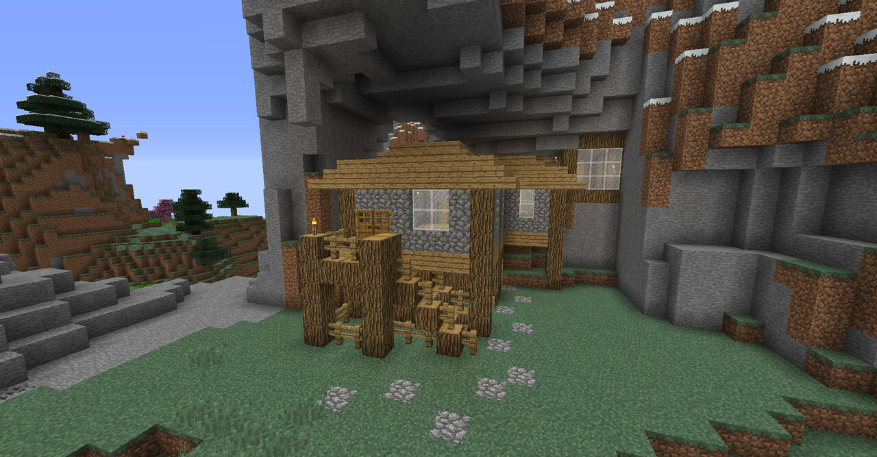 Mountain Base - Chisel & Bits Minecraft Map