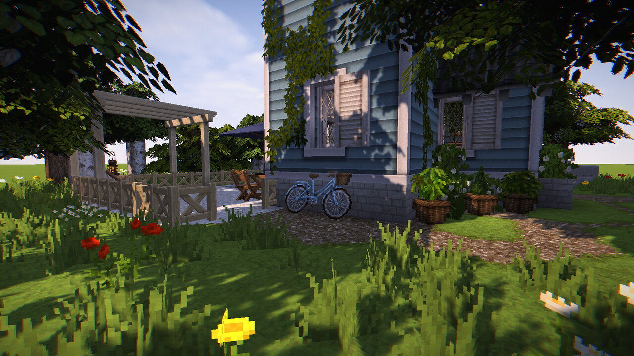 Cocricot Beach-Themed House Minecraft Map