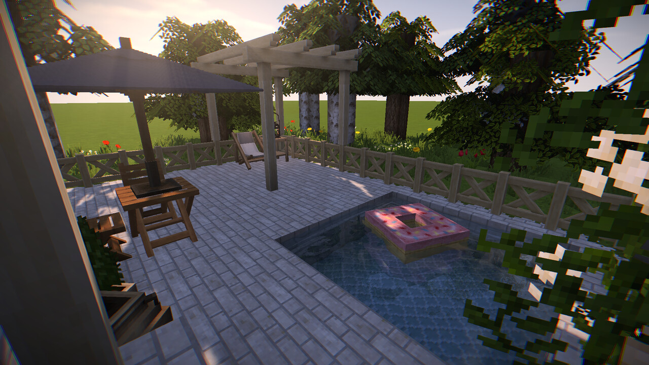 Cocricot Beach-Themed House Minecraft Map