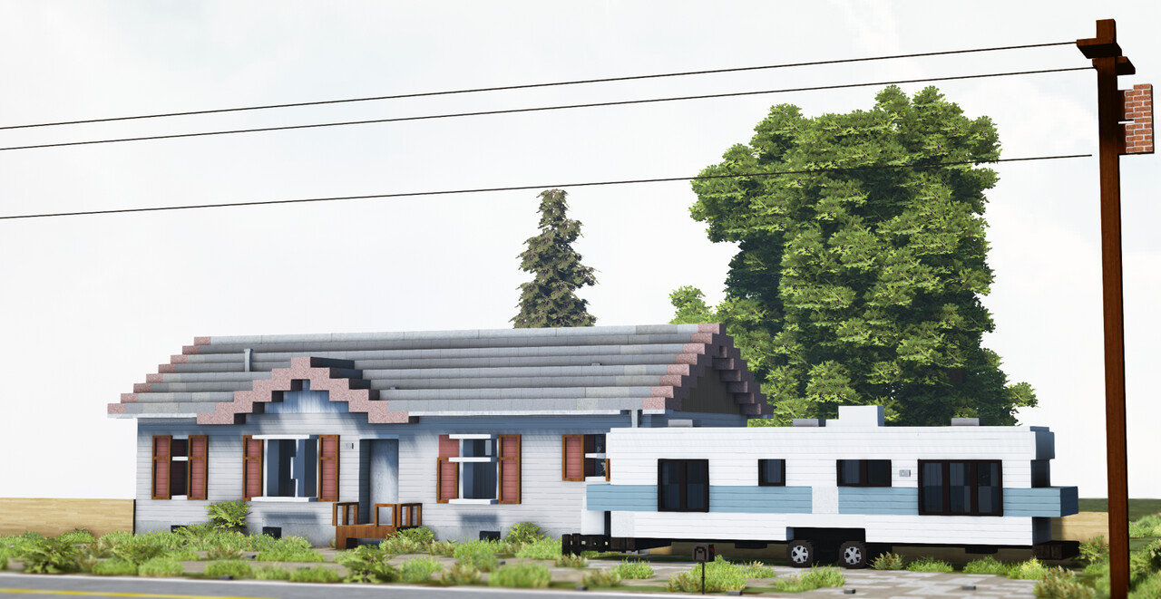 Realistic Rural House Minecraft Map