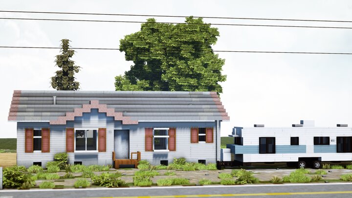 Realistic Rural House Minecraft Map