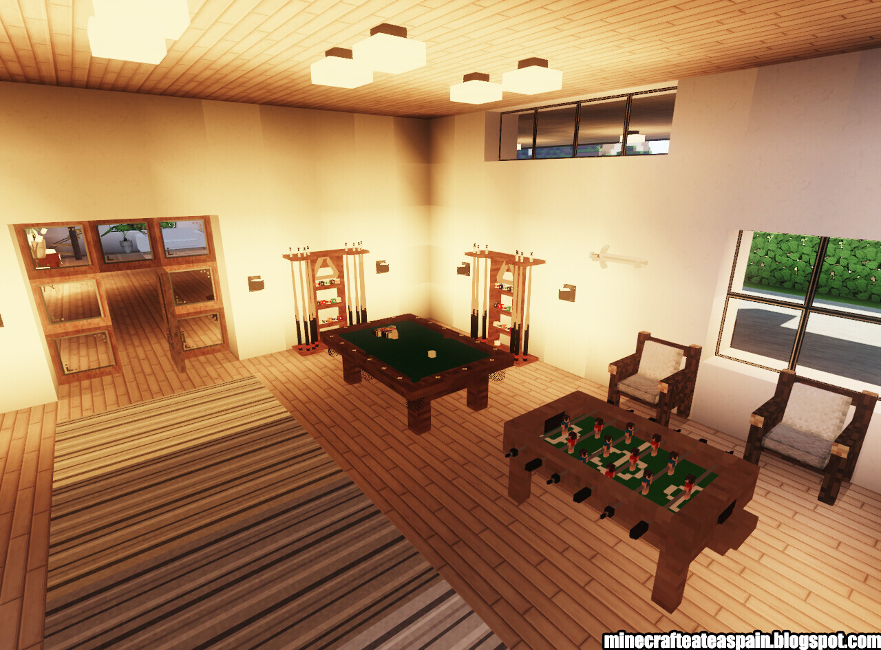 Minecrafteate Creations: White and Gray Modern House with garden in ...